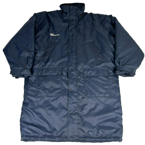 Macron | Jackets & Coats | Vintage 9s Macron Parka Jacket Mens 2xl Blue ...